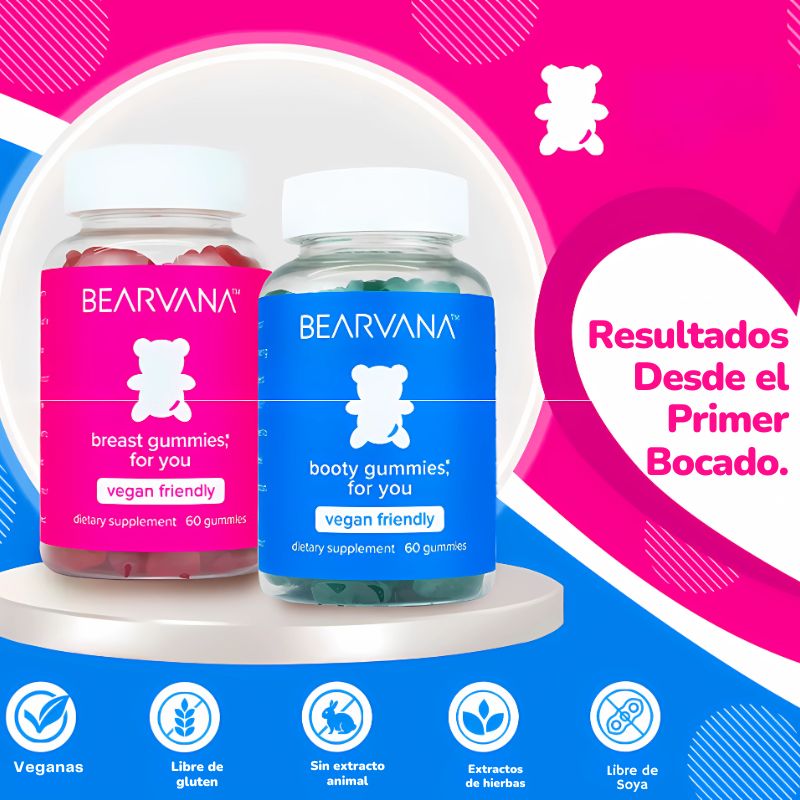 BEARVANA® GOMITAS PARA CRECER BUBBIES Y NALGAS USA 🇺🇸 – Cloud Nine Ec